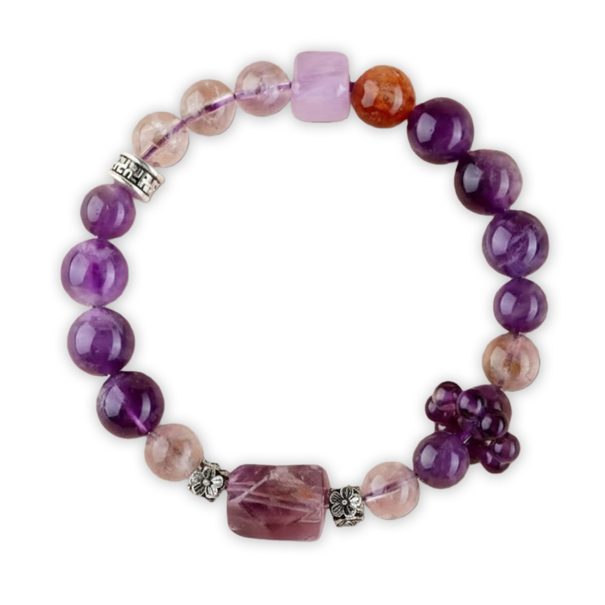 Natural Amethyst Fire Element Bracelet – Healing & Spiritual Energy ...